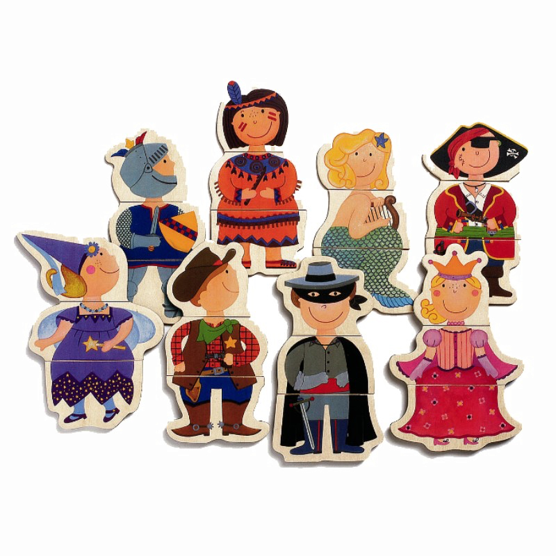 Djeco magneter, udklædte børn - Djeco - Børneneskartel.dk